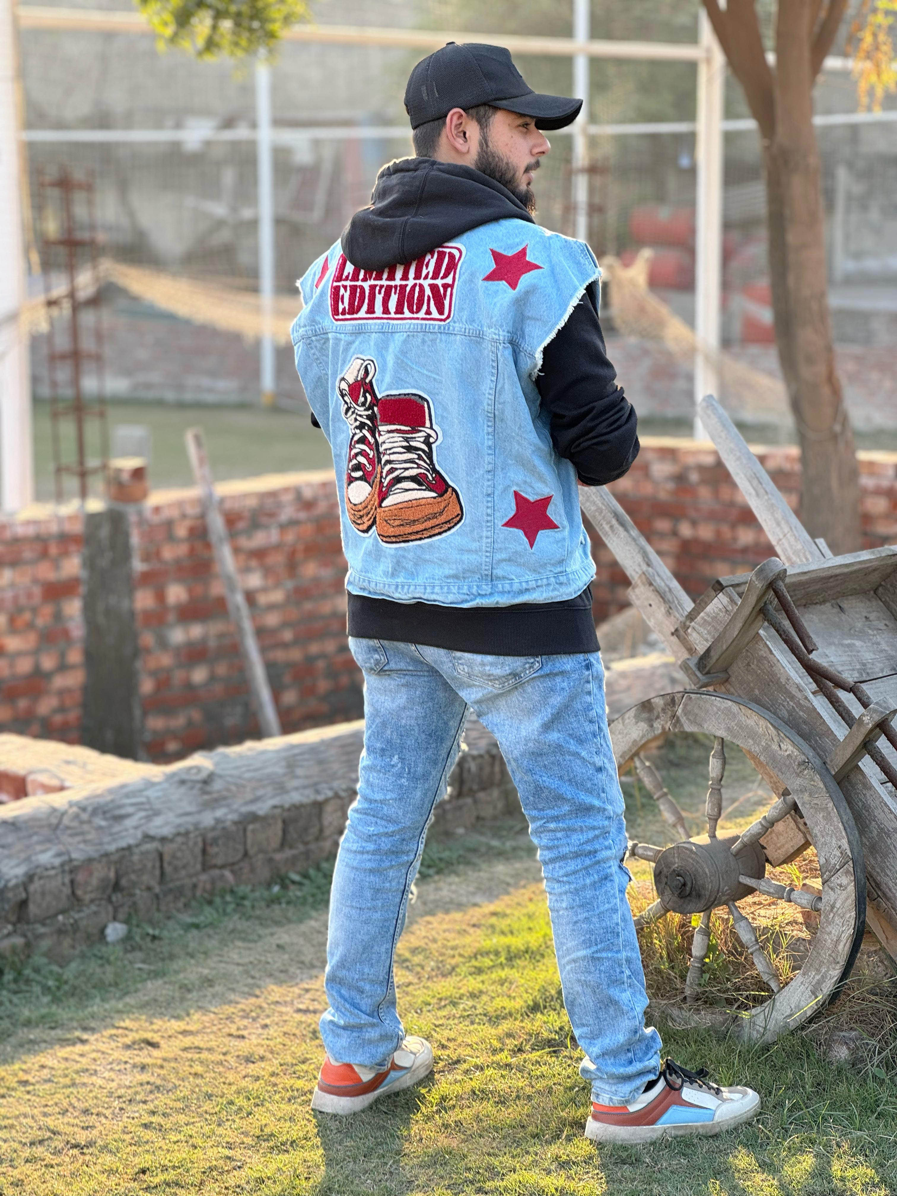 Limited Edition Light Blue Denim Vest Unisex | El Denim Vol. 1: Highwa – Weave Wardrobe